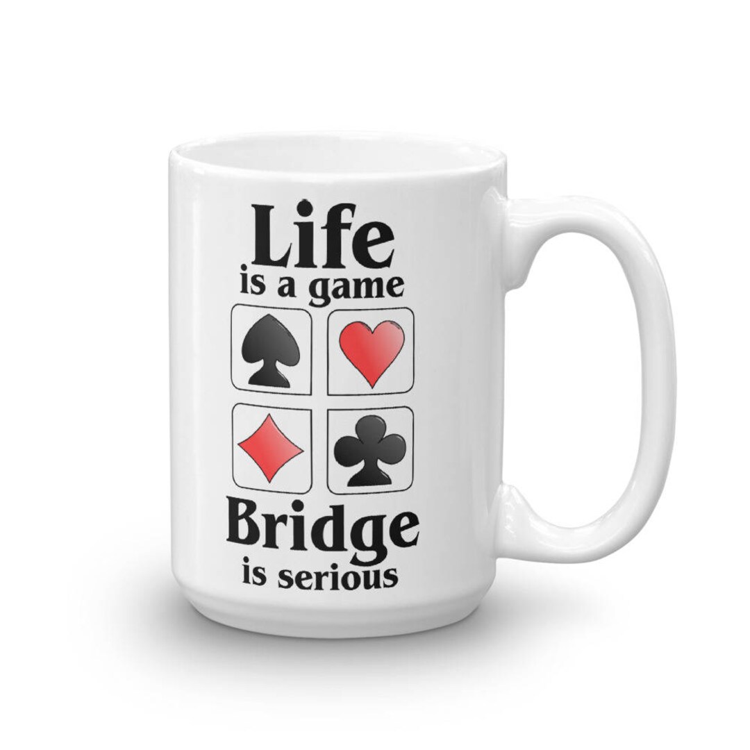 Bridge Mug, Bridge Coffee Mug, Bridge Player Mug, Bridge Lover Mug ...