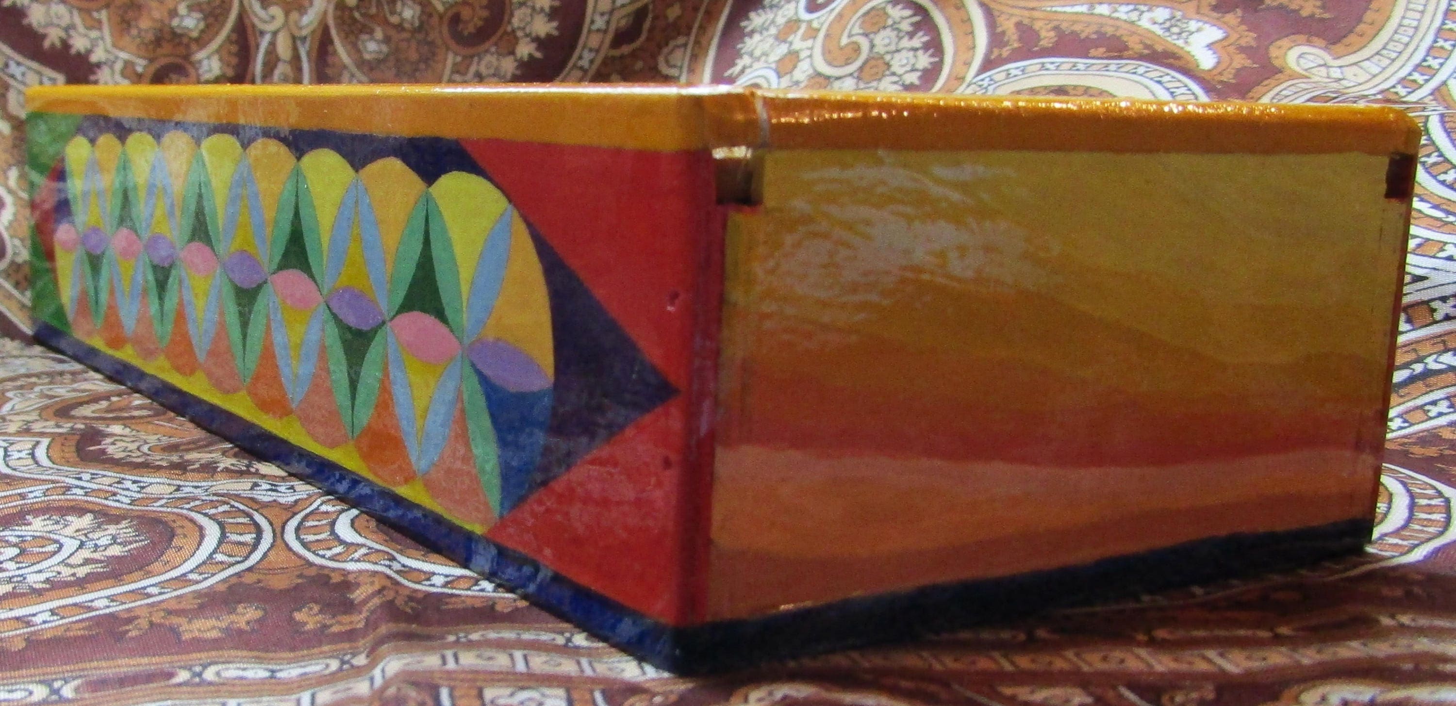 Hand Painted Wooden Pencil Case - Etsy