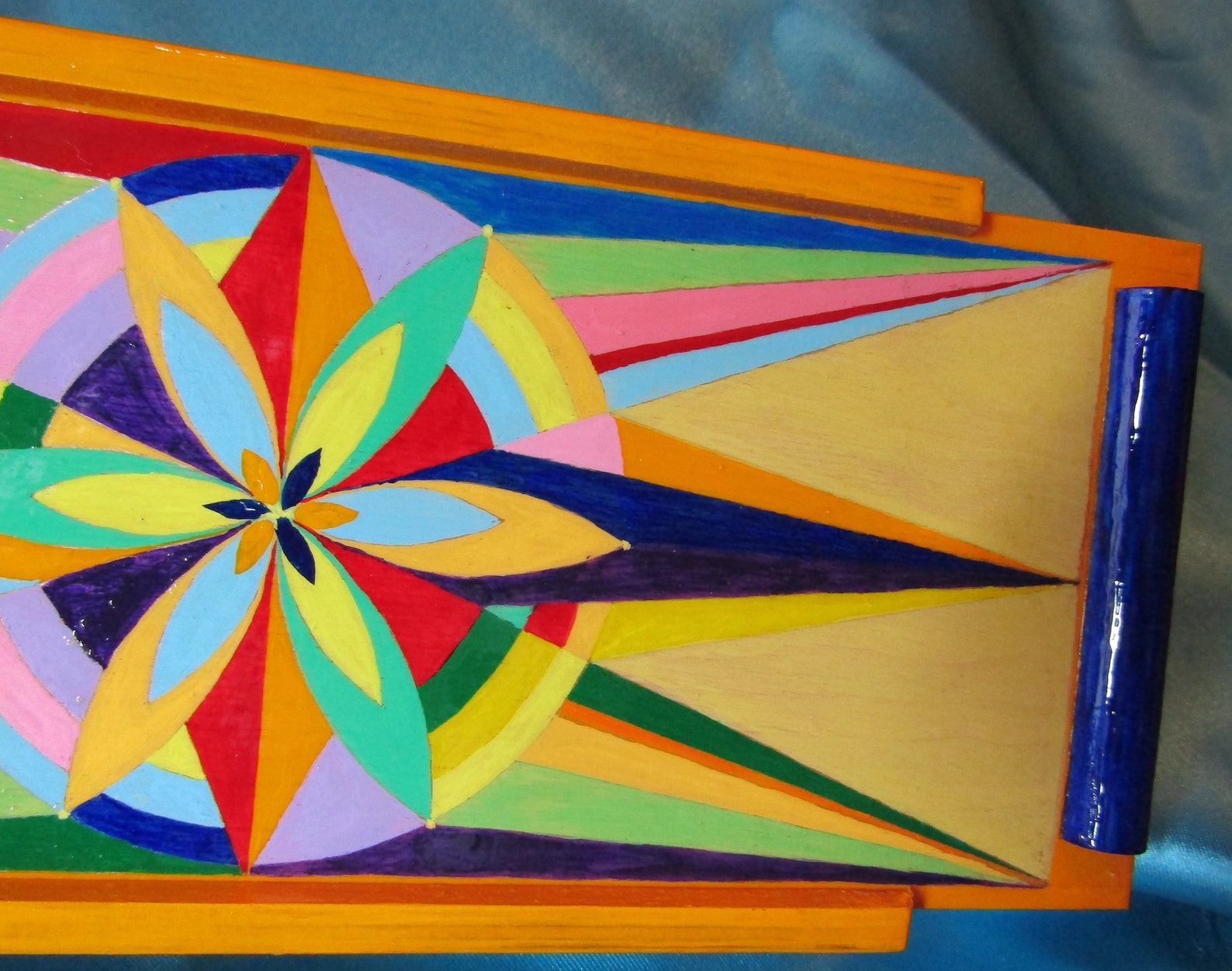 Hand Painted Wooden Pencil Case - Etsy