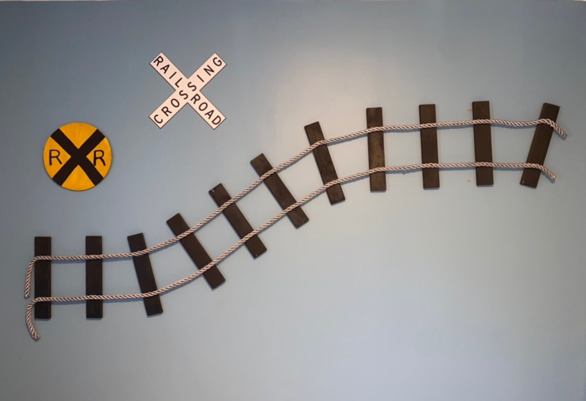 Rail Road Track Wall Decal Kit | Etsy
