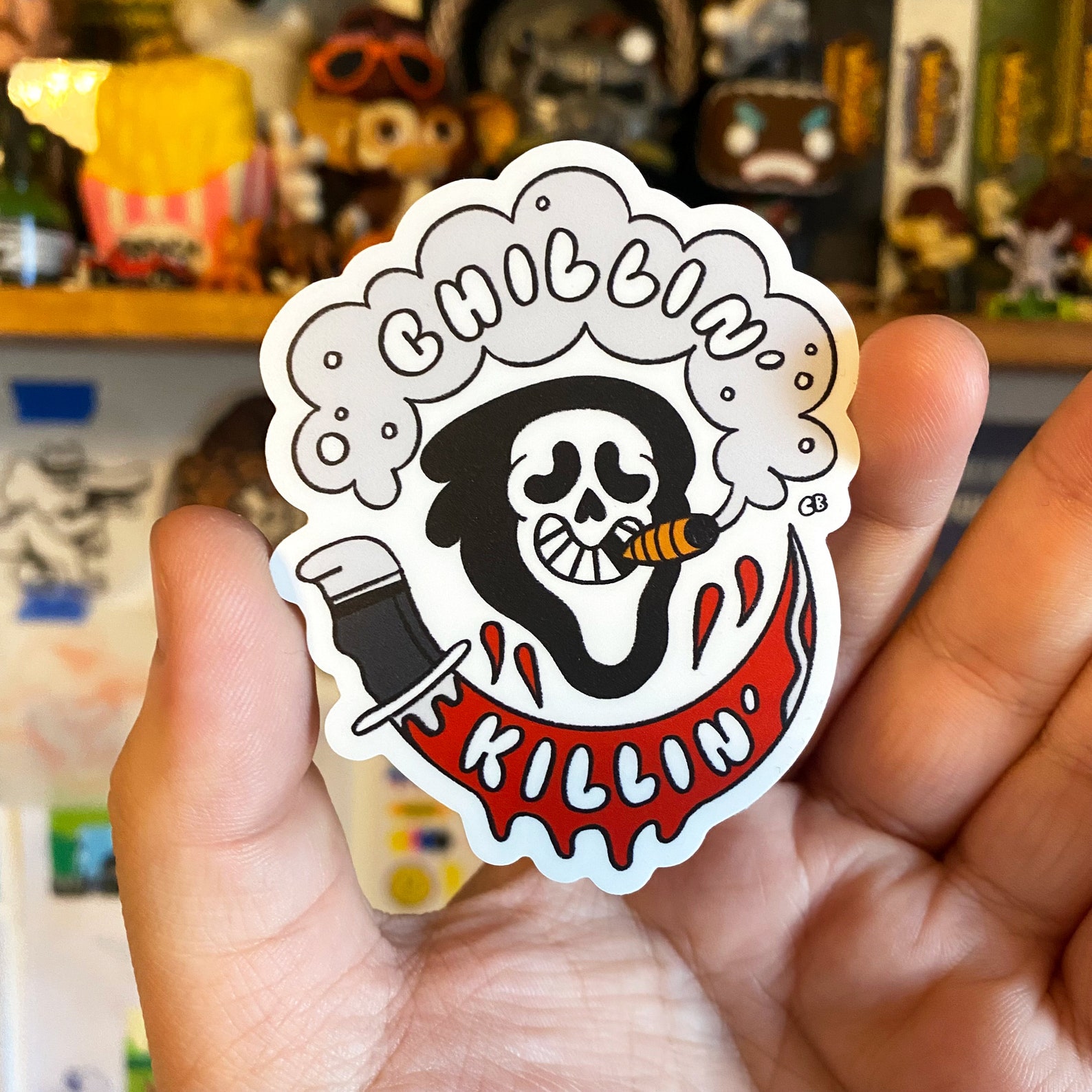 Chillin' & Killin' Scream Ghostface Halloween Horror - Etsy