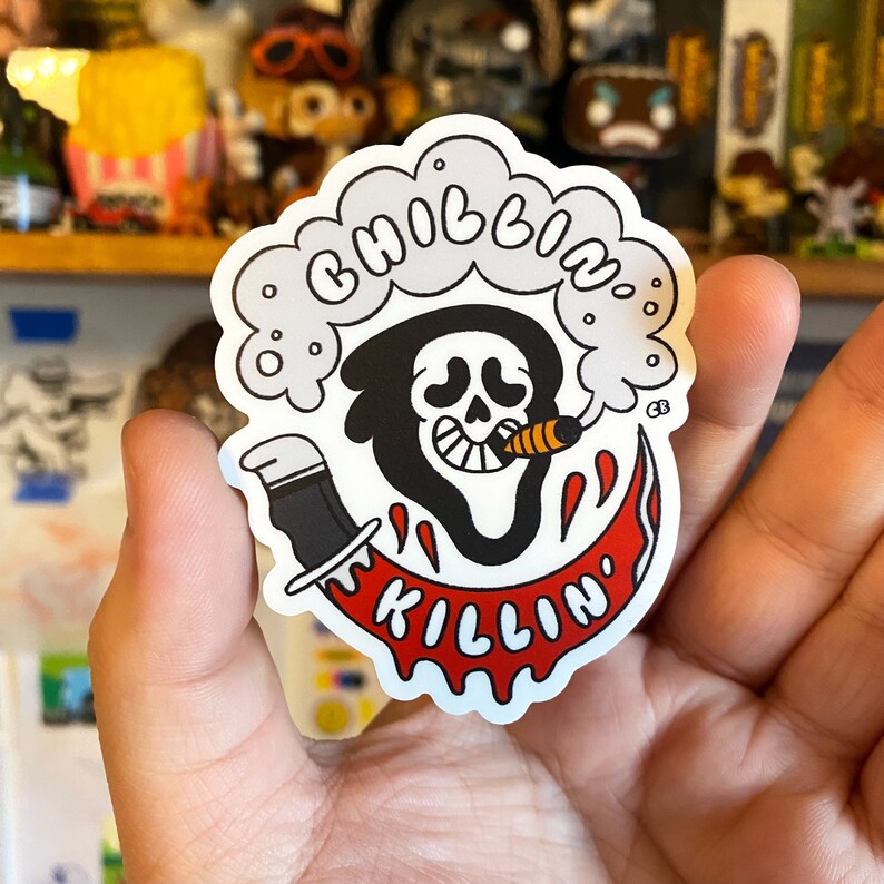Chillin' & Killin' Scream Ghostface Halloween Horror - Etsy