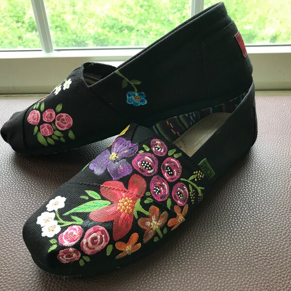 Hand Painted Toms - Etsy