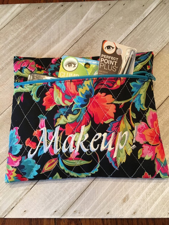 Handmade Quilted Cosmetic Makeup Bag Etsy