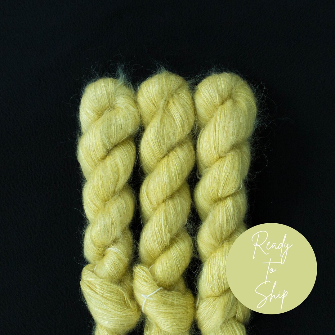 Sunburst / Mohair Silk Yarn Lace Weight Hand Dyed Yarn Semi - Etsy