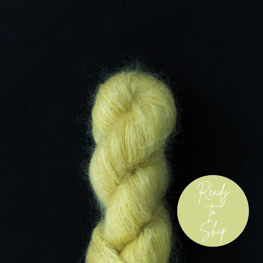 Sunburst / DK Mohair Yarn Bulky Dk Hand Dyed Yarn Semi - Etsy