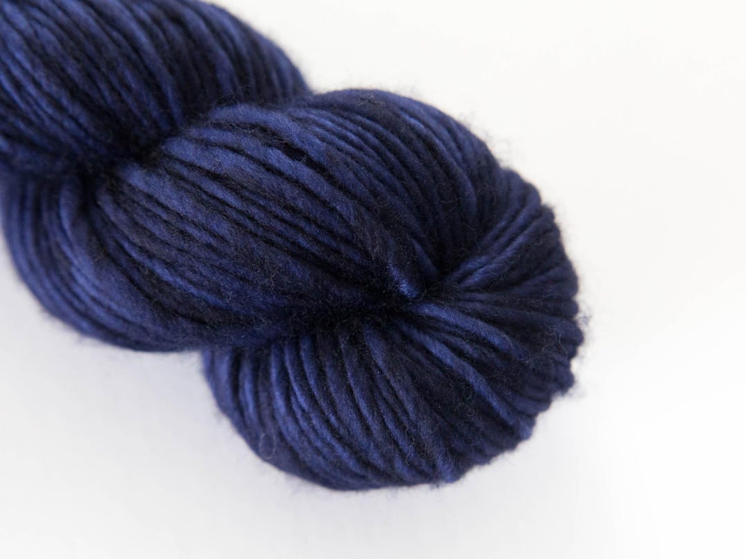 Chunky Superwash Merino Single Ply Yarn Hand Dyed Bulky Yarn Thick ...