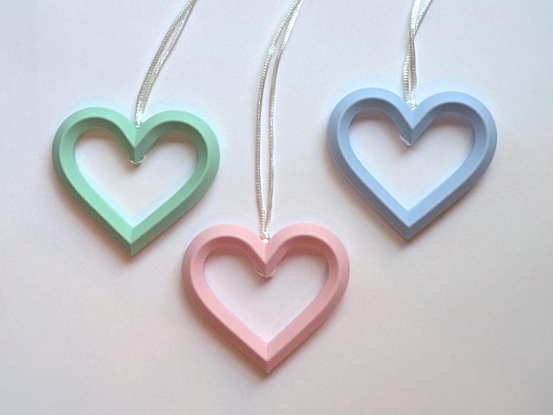 Heart Silicone Chewy Necklace: Sensory Fidget Toy - Etsy