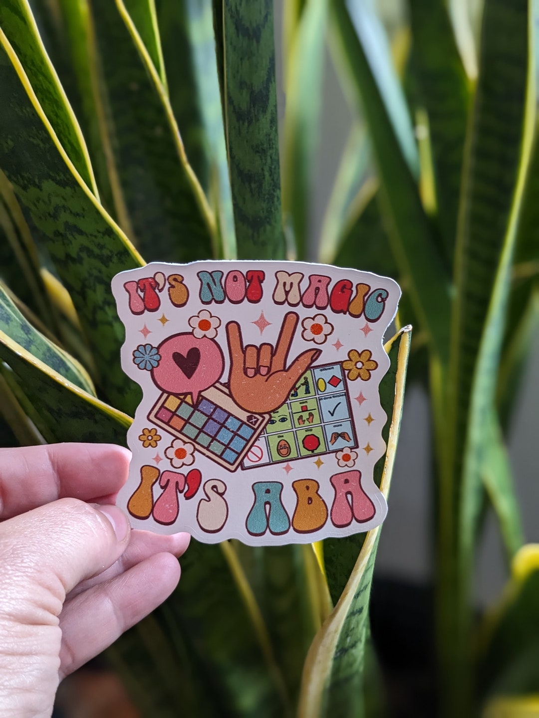 It's Not Magic It's ABA Vinyl 3 Inch Sticker BCBA Behavior Technician ...