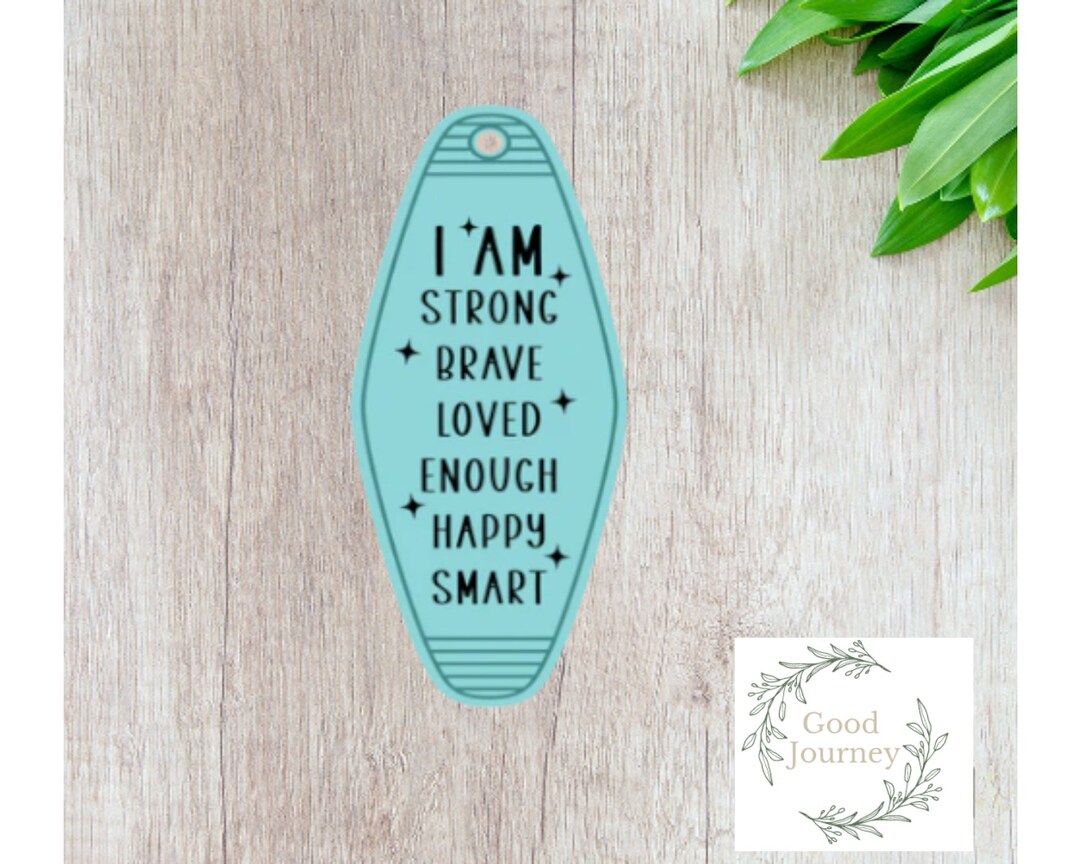 Positive Affirmations Motel Key Chain-hotel Key Chain-car Accessories ...