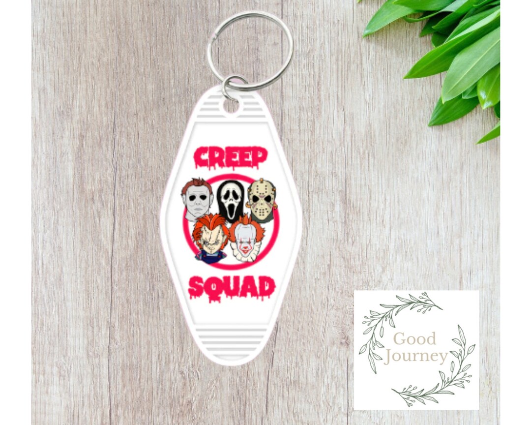 Creep Squad Motel Key Chain-hotel Key Chain-car Accessories-trendy Key ...