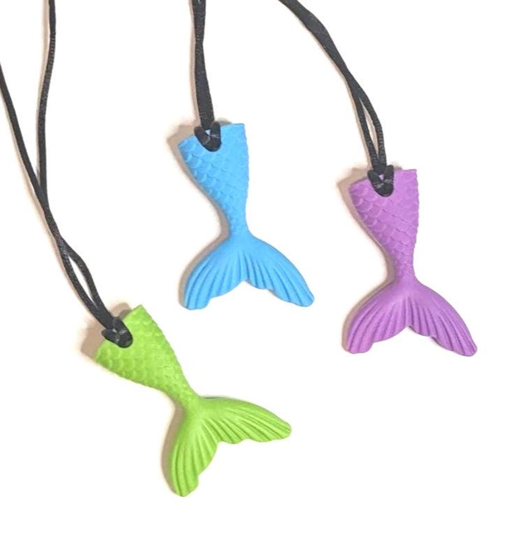 Mermaid Silicone Necklace | Stim Toy | Sensory | Fidget | Anxiety ...