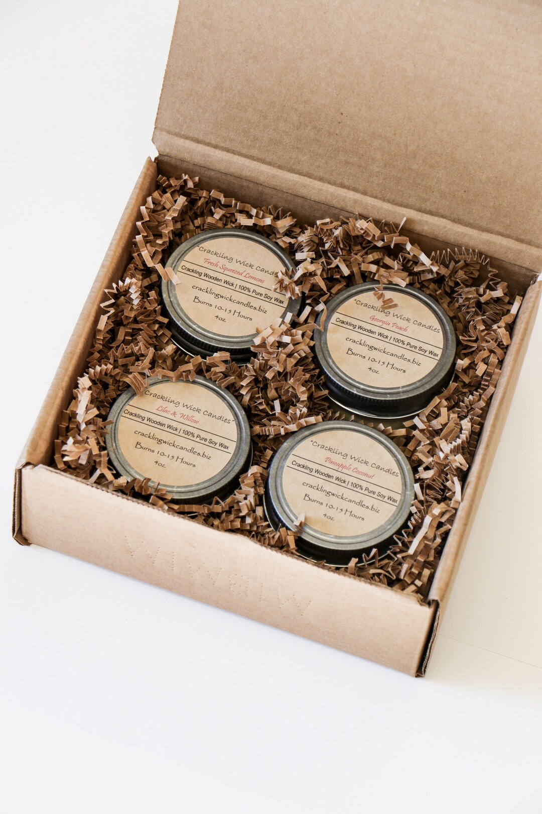 Spring Sample Box 4 Oz. Candles, Spring Candles, Wooden Wick Candles ...
