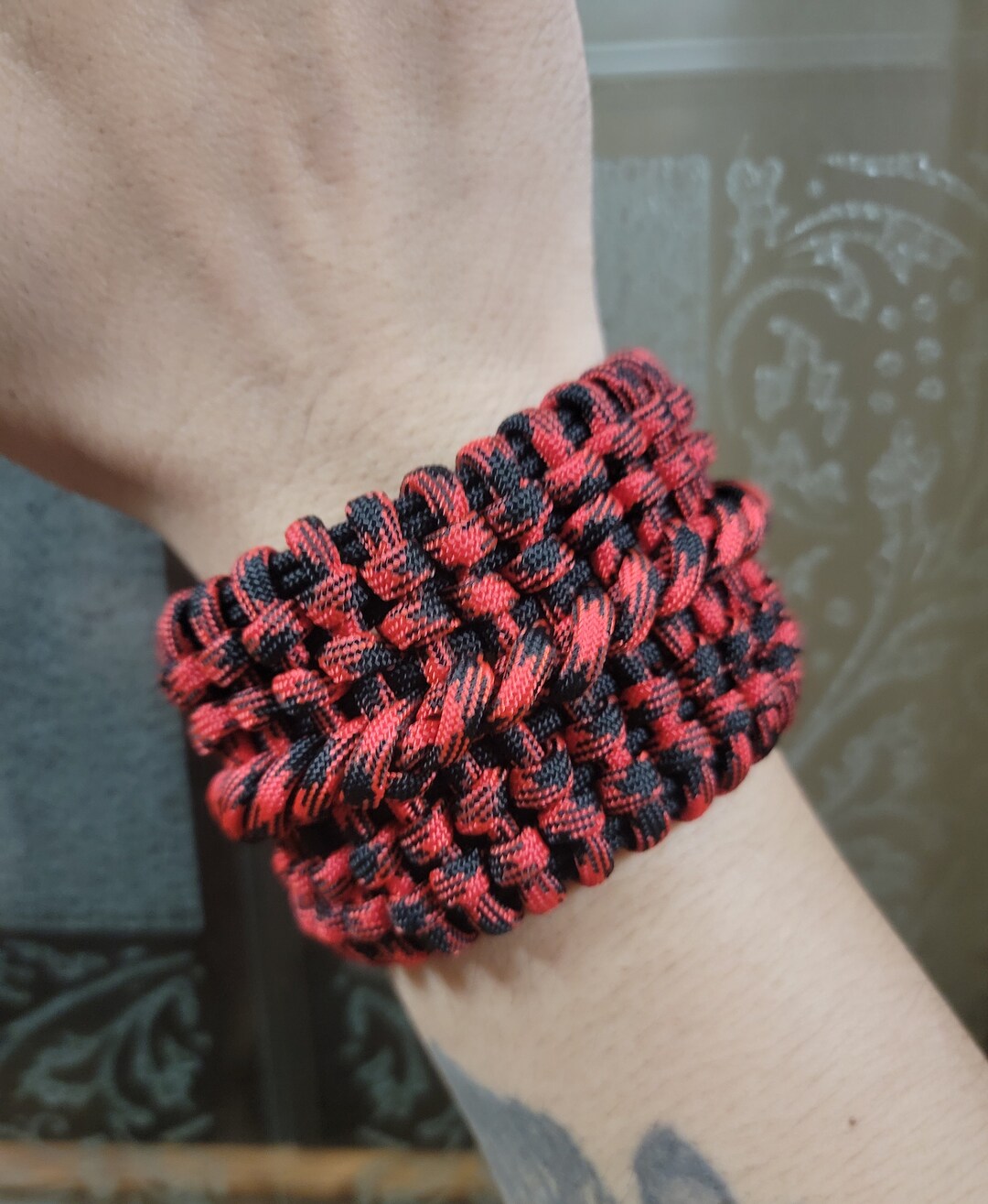 Wide Bane's Cuff Paracord Bracelet - Etsy