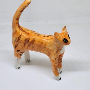 Handmade Ginger Cat Figure, Orange Tabby, Marmalade Cat - Etsy