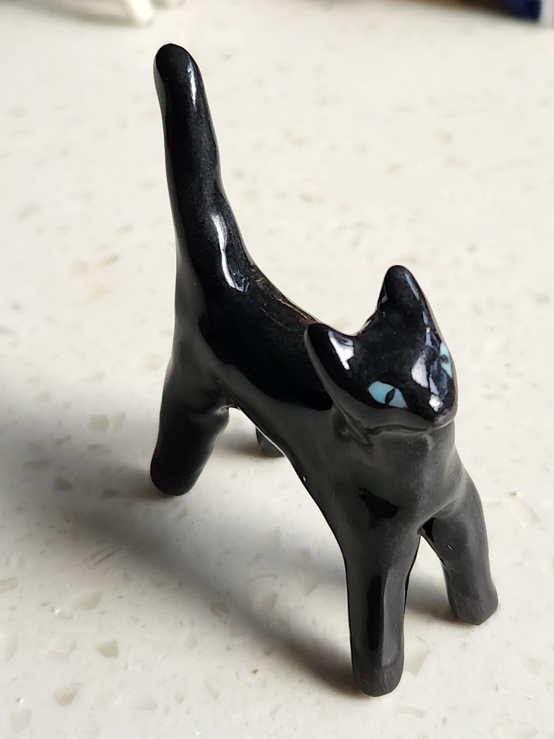 Lucky Black Cat Figure - Etsy