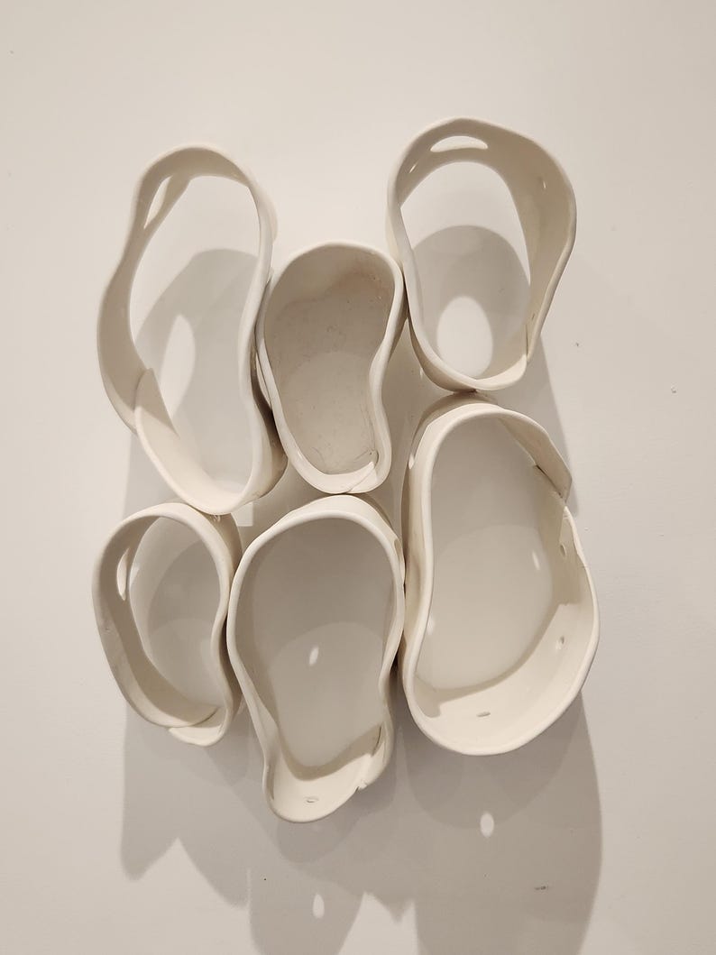 Abstract Porcelain Wall Sculpture. - Etsy