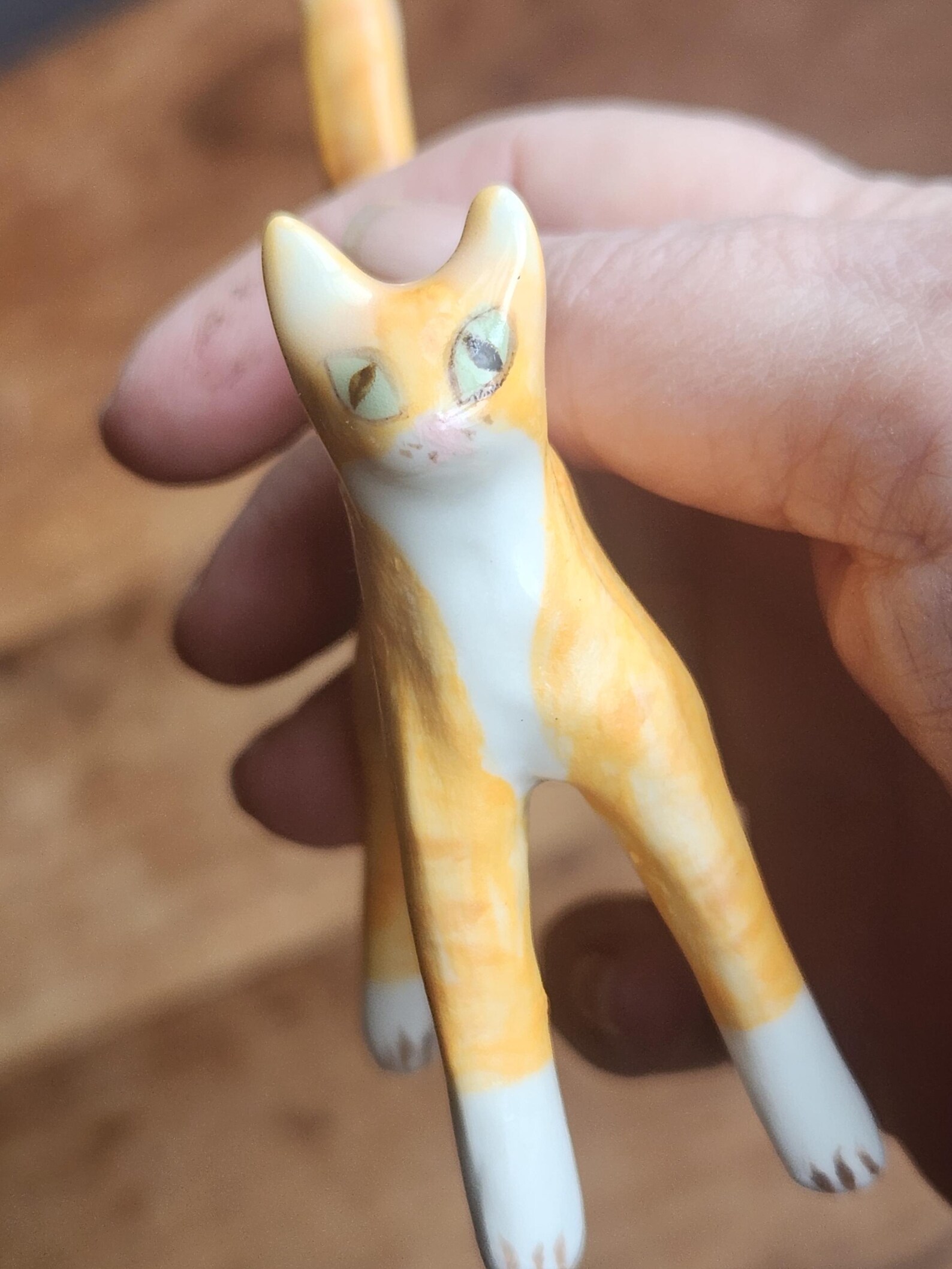 Handmade Ginger Cat Figure, Orange Tabby, Marmalade Cat - Etsy