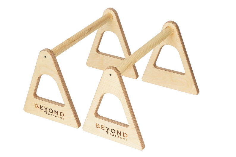 Wood Parallettes Push-up Bar Dip Station | Handstands Planche Push-ups ...