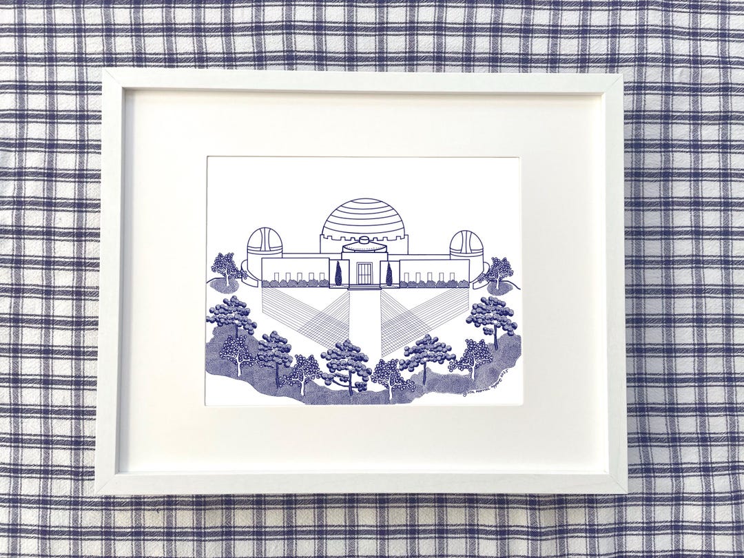 Blue Willow Griffith Observatory Print: Los Angeles Fine Art - Etsy