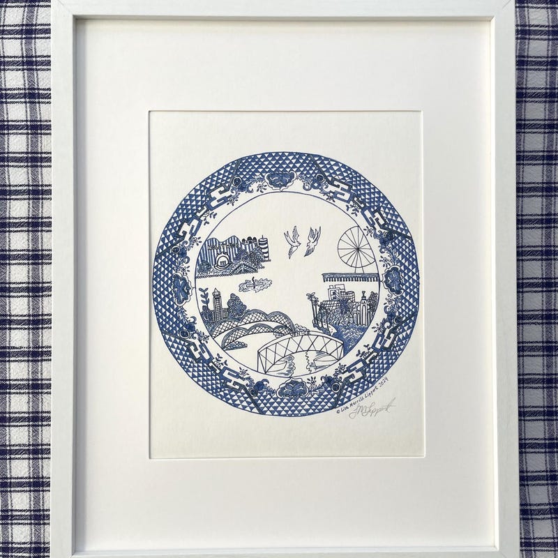 Blue Willow Paper - Etsy