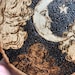 Moon in the Clouds Wood Burning Slab Wood Wall Decor Table Top Decor ...