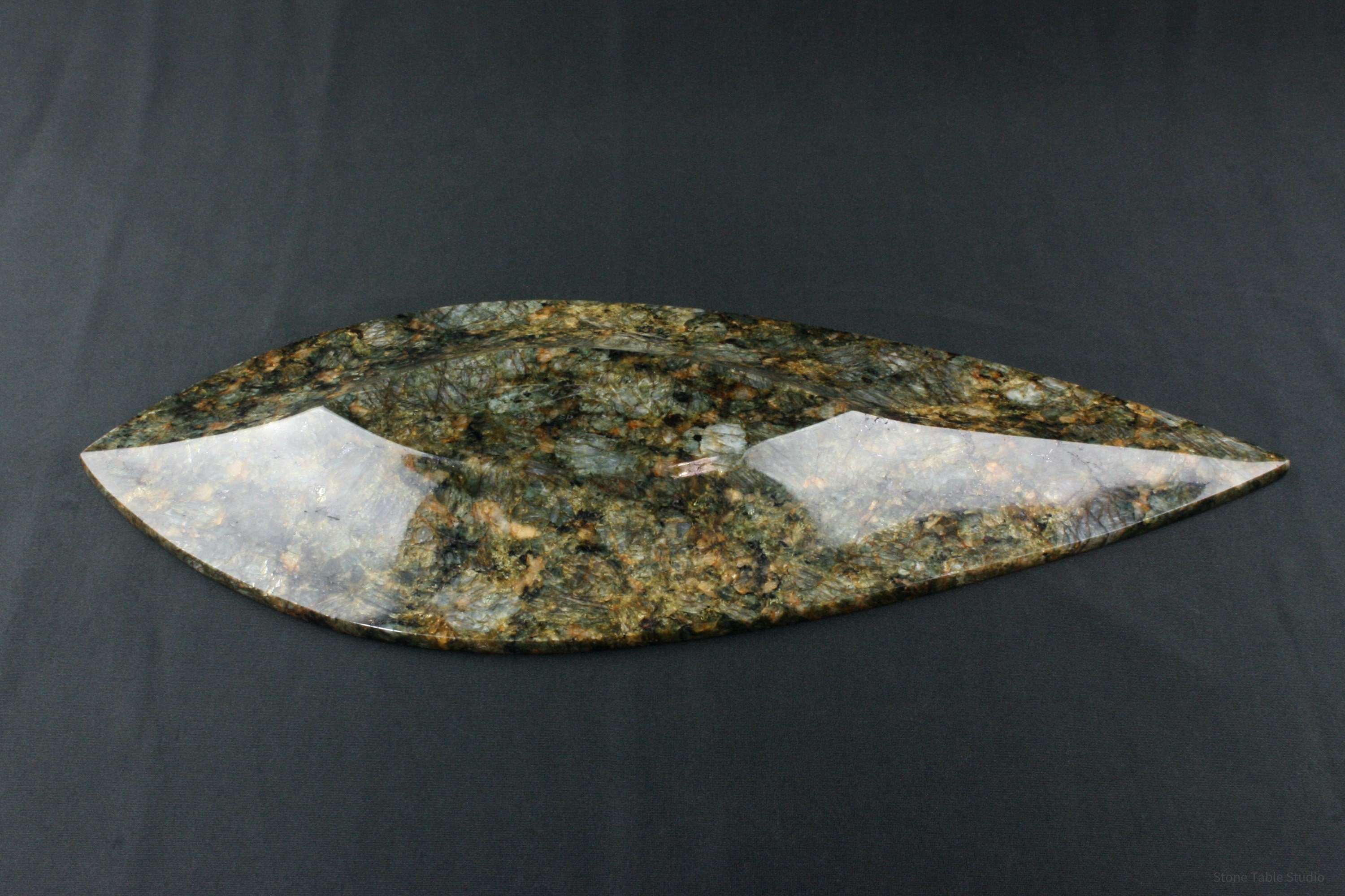 Stone Serving Dish Verde Peacock Granite by Gary Dubois - Etsy