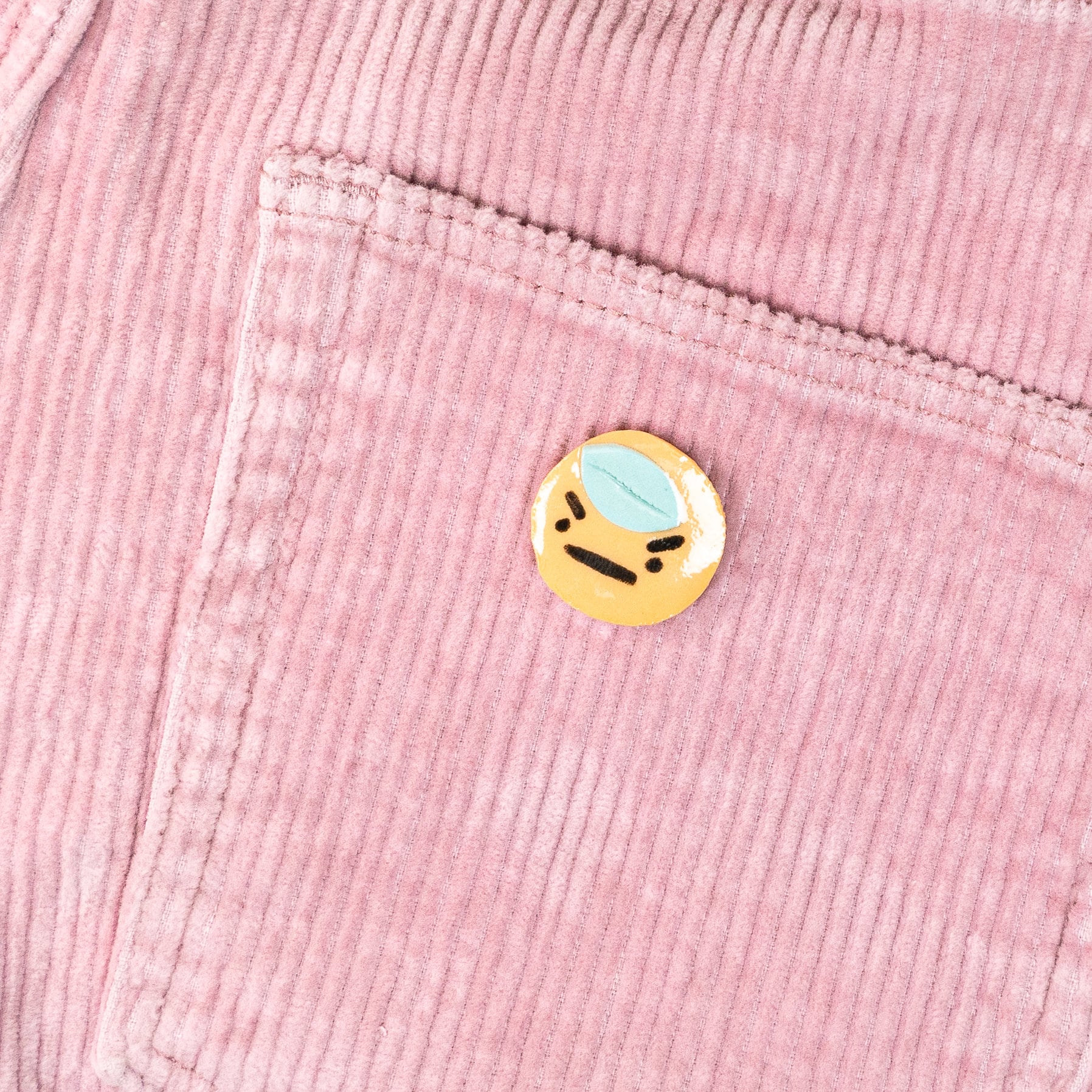 Zesty Pippin Porcelain Pin Handmade, Badge, Brooch, Jewelry, Clay ...