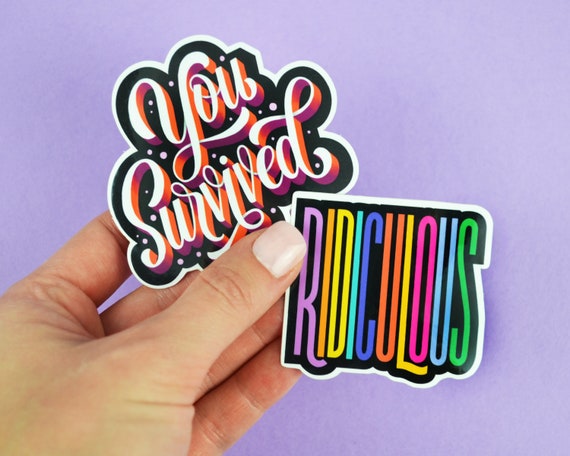 2020 Sticker Pack You Survived Ridiculous Vinyl Stickers - Etsy