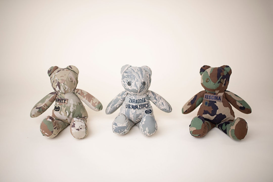 Memory Bears, Uniform Bear, Stuffed Animal, Personalized Teddy Bear ...