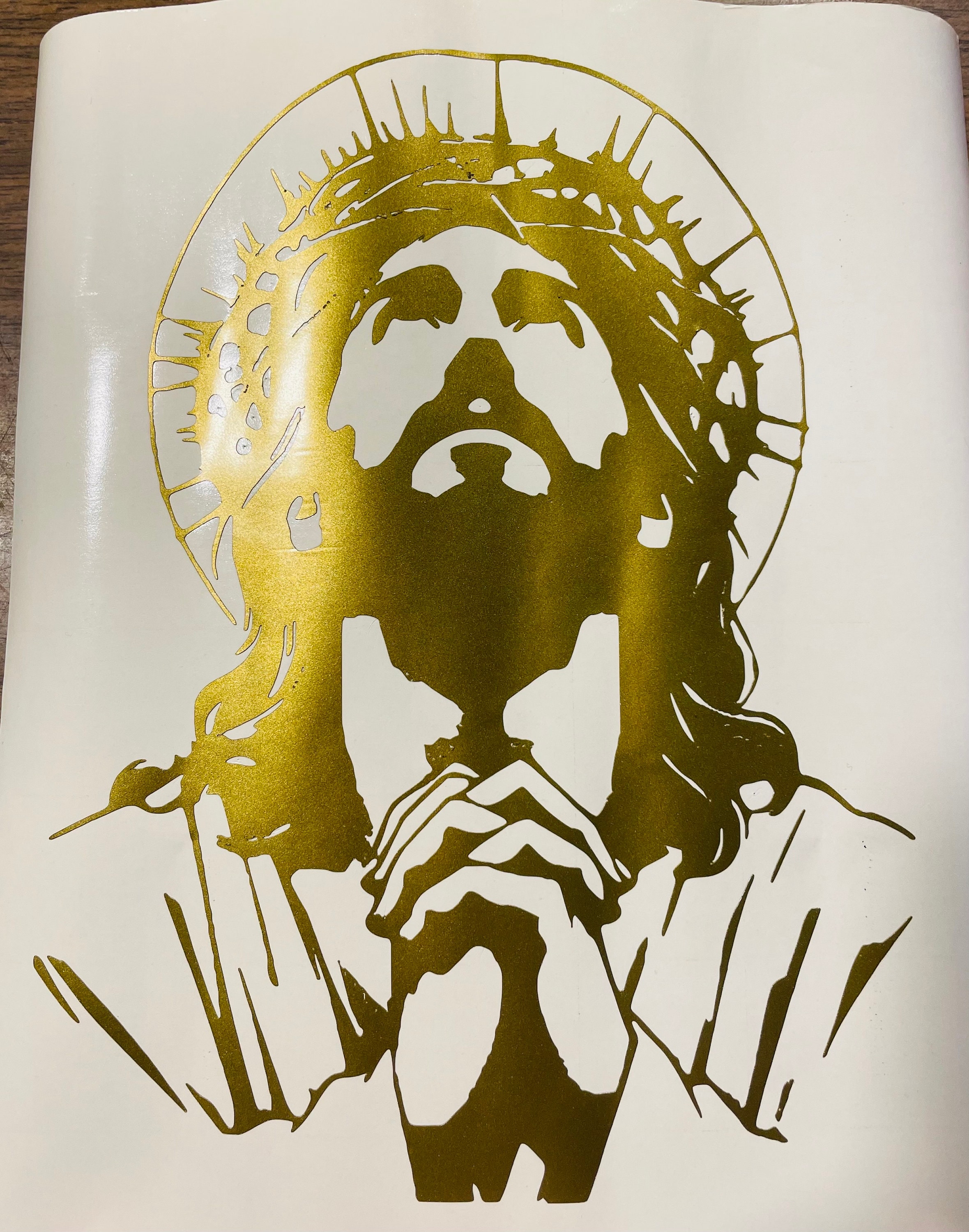 Jesus Praying Decal - Etsy