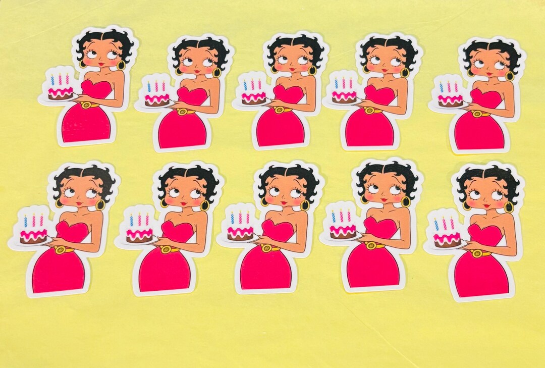 12pcs- Betty Boop #20 Cupcake Toppers - Etsy