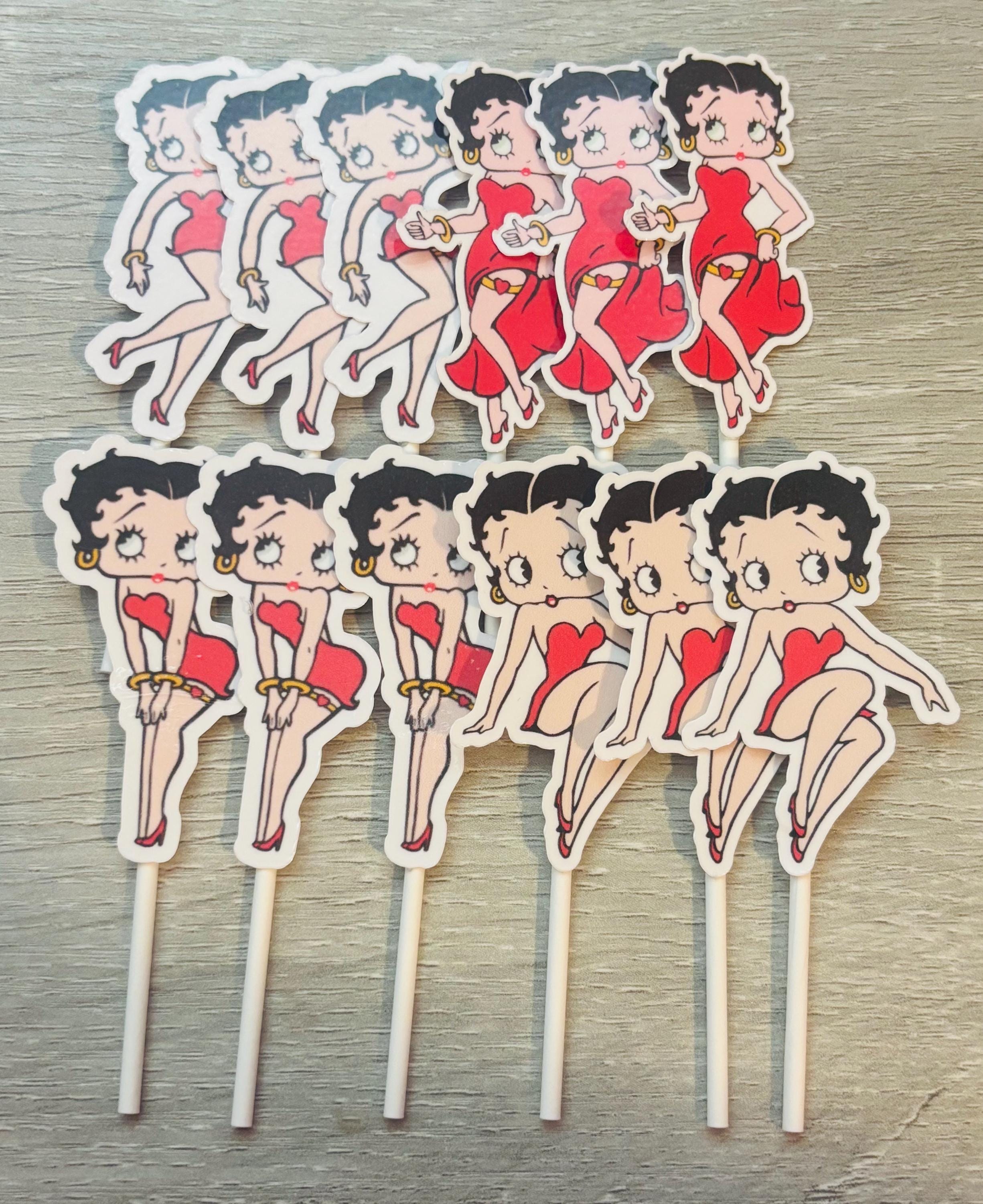 12pcs- Betty Boop Cupcake Toppers - Etsy