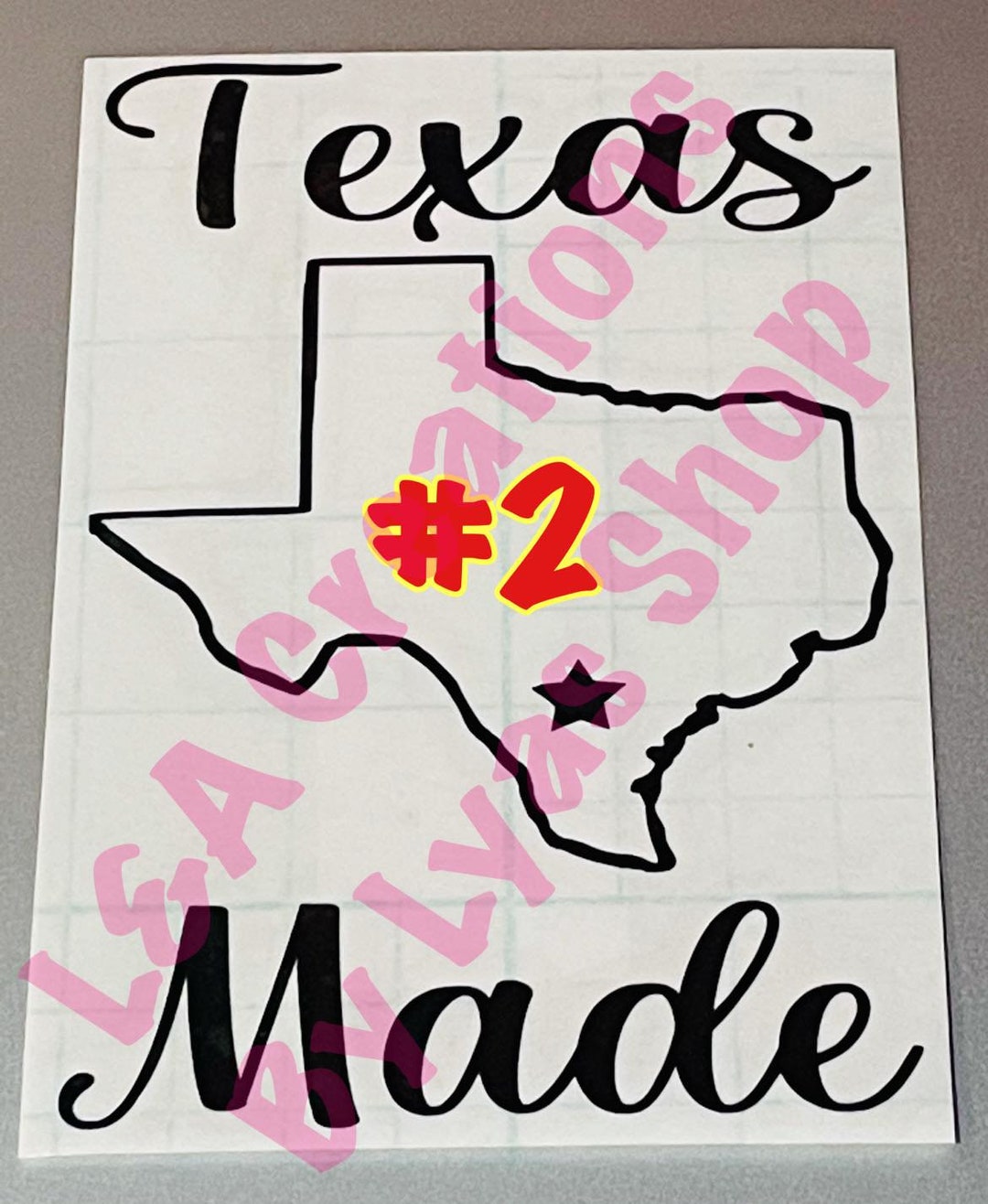 TEXAS MADE DECAL #2 - Etsy
