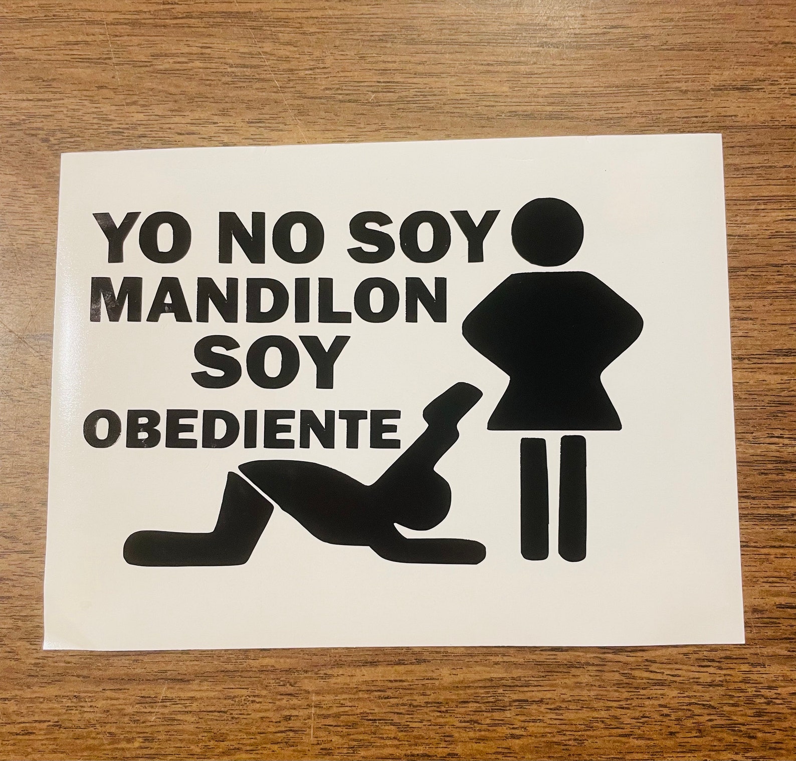 Yo No Soy Mandilon Soy Obediente Decal - Etsy