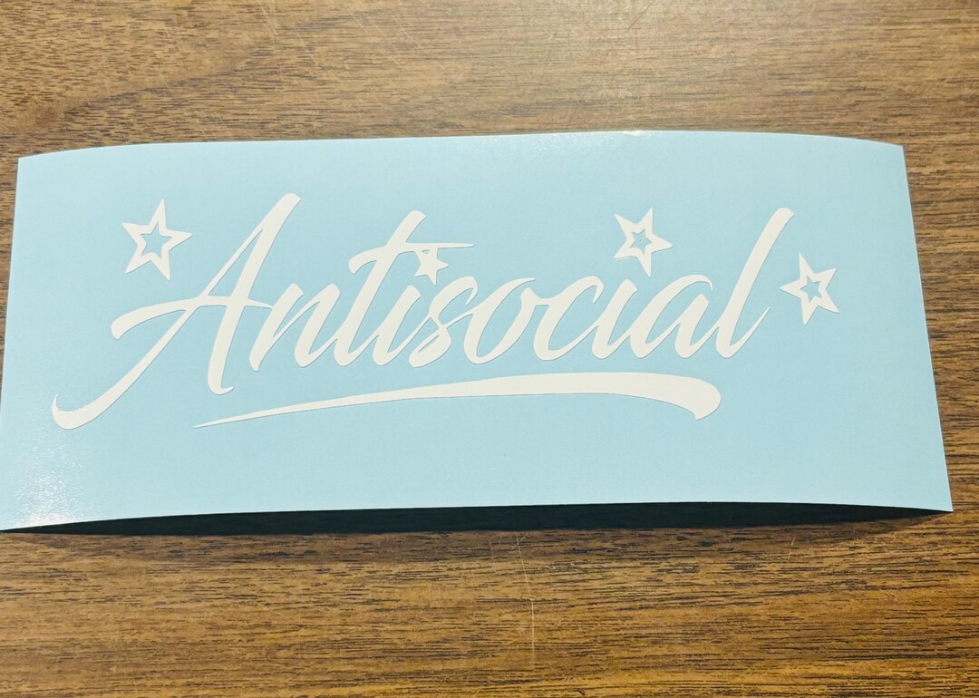 Antisocial Decal - Etsy