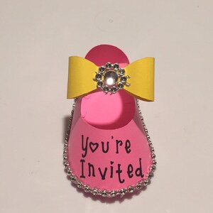 3D Shoe Invitation/s - Etsy