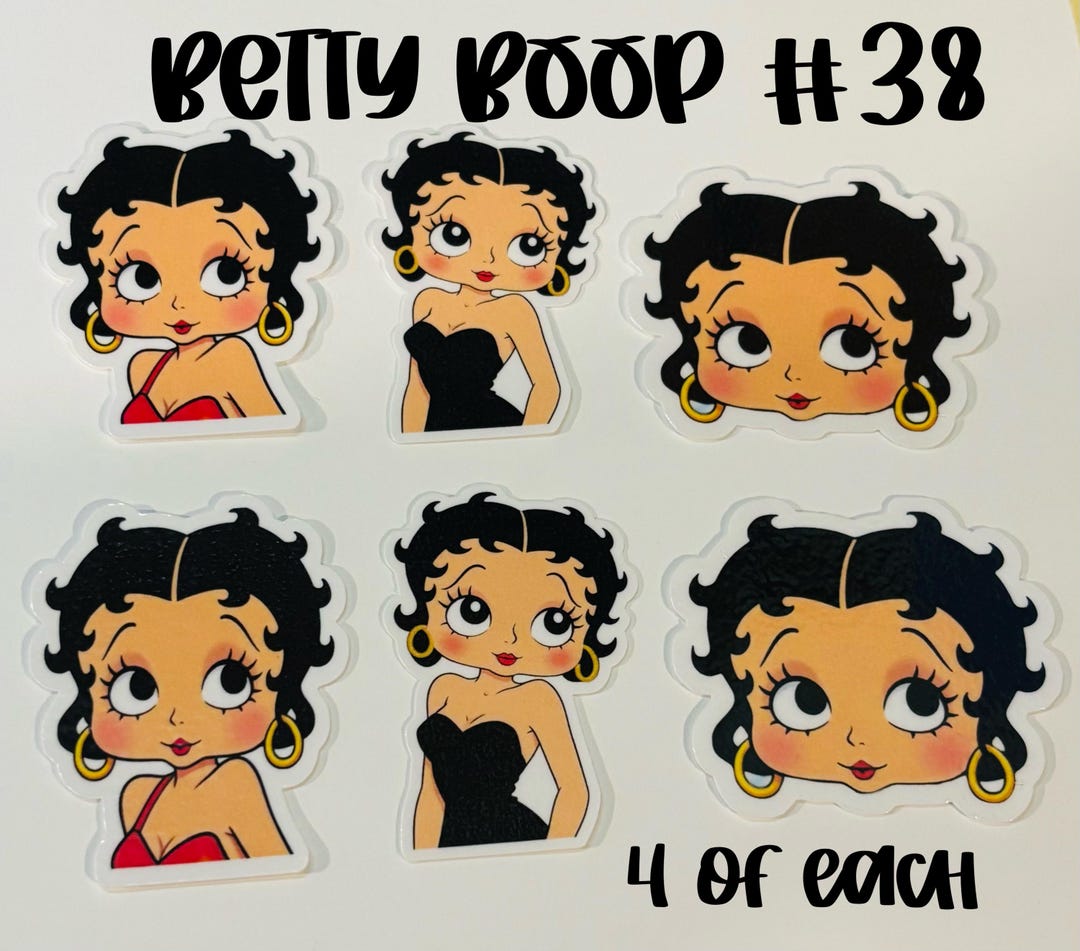 12pcs- Betty Boop #38 Cupcake Toppers - Etsy