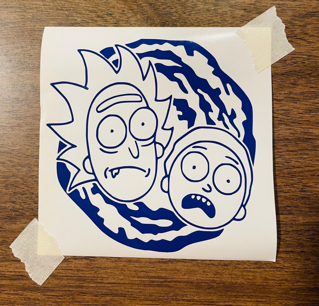 Rick and Morty Decal #1 - Etsy