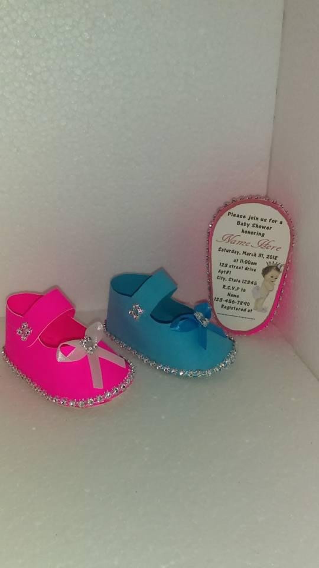 3D Shoe Invitation/s - Etsy