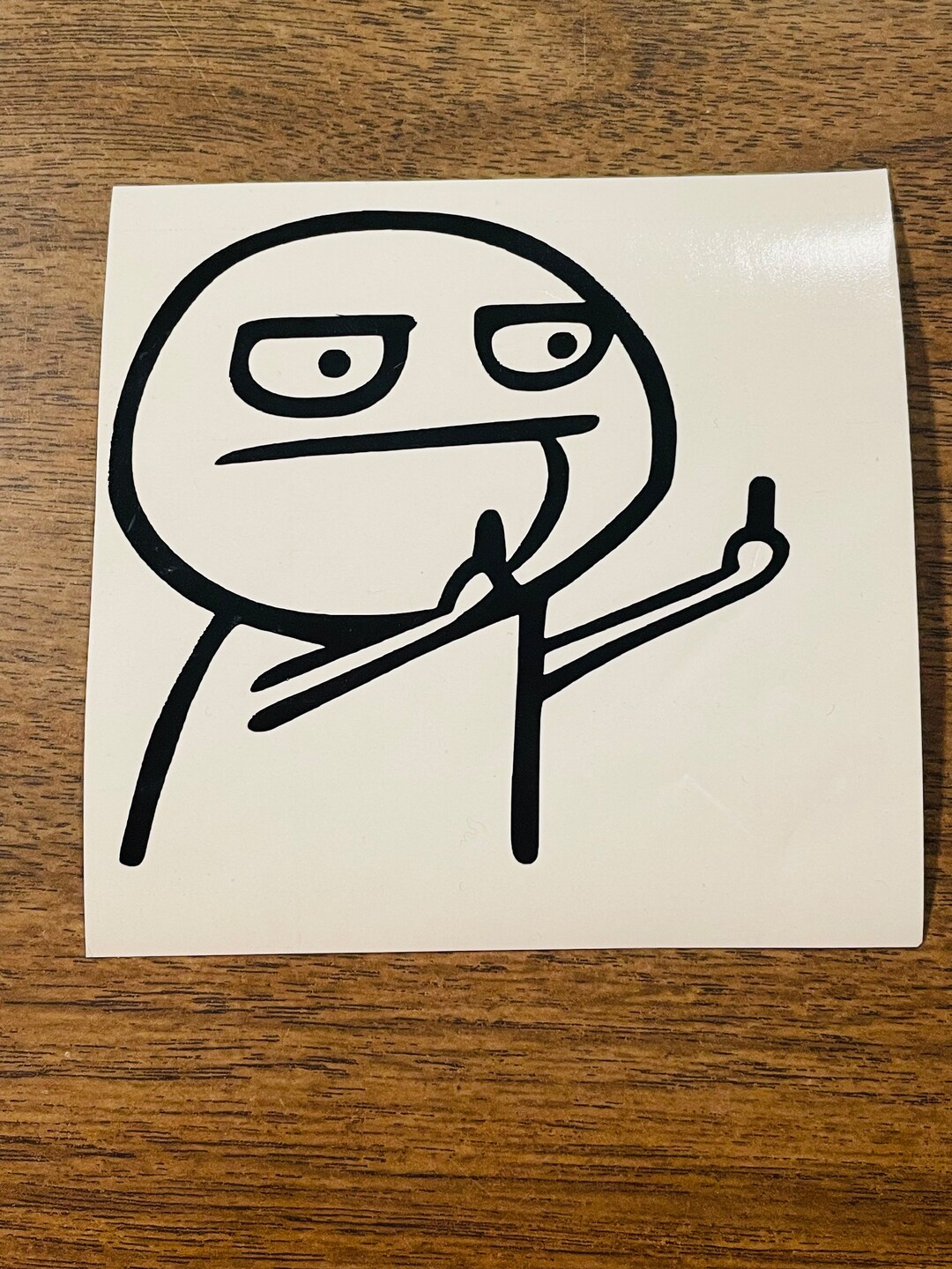 Stick Person Sticking Middle Fingers Decal - Etsy