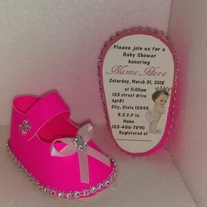 3D Shoe Invitation/s - Etsy