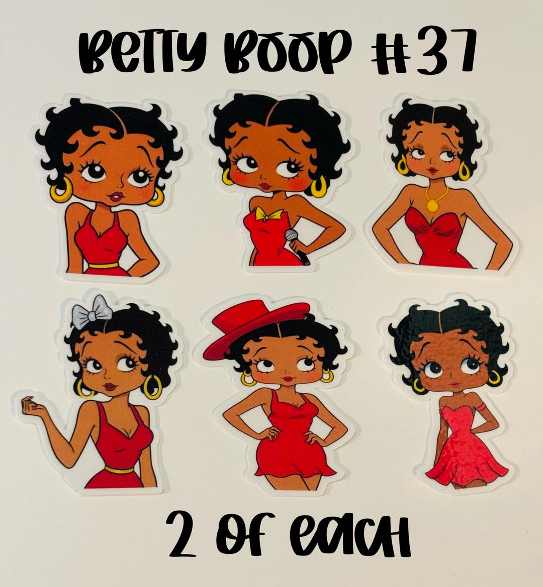 12pcs- Betty Boop #37 Cupcake Toppers - Etsy