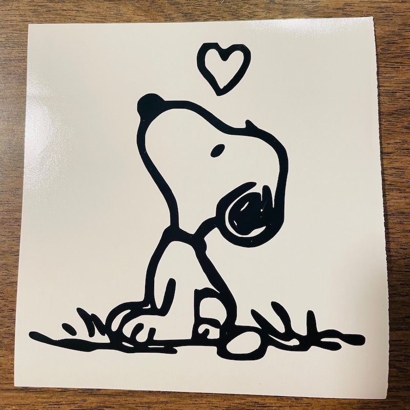 Snoopy Decal for Car - Etsy