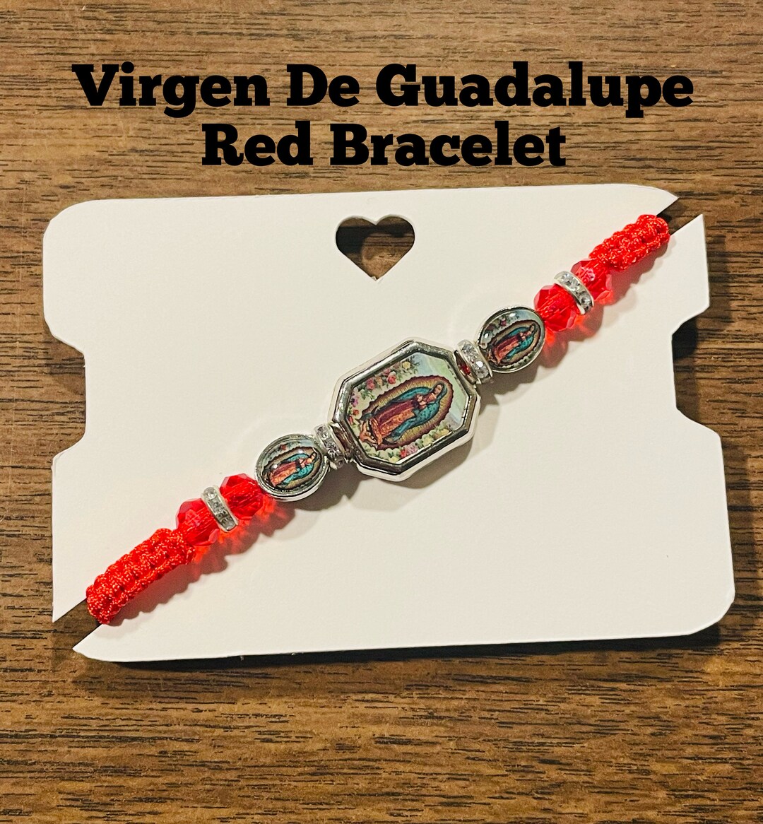 Red Virgen De Guadalupe Bracelet - Etsy