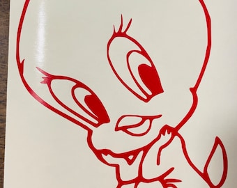 Tweety Bird With Hawaiian Hibiscus Flowers Aloha Beach Car Bumper ...