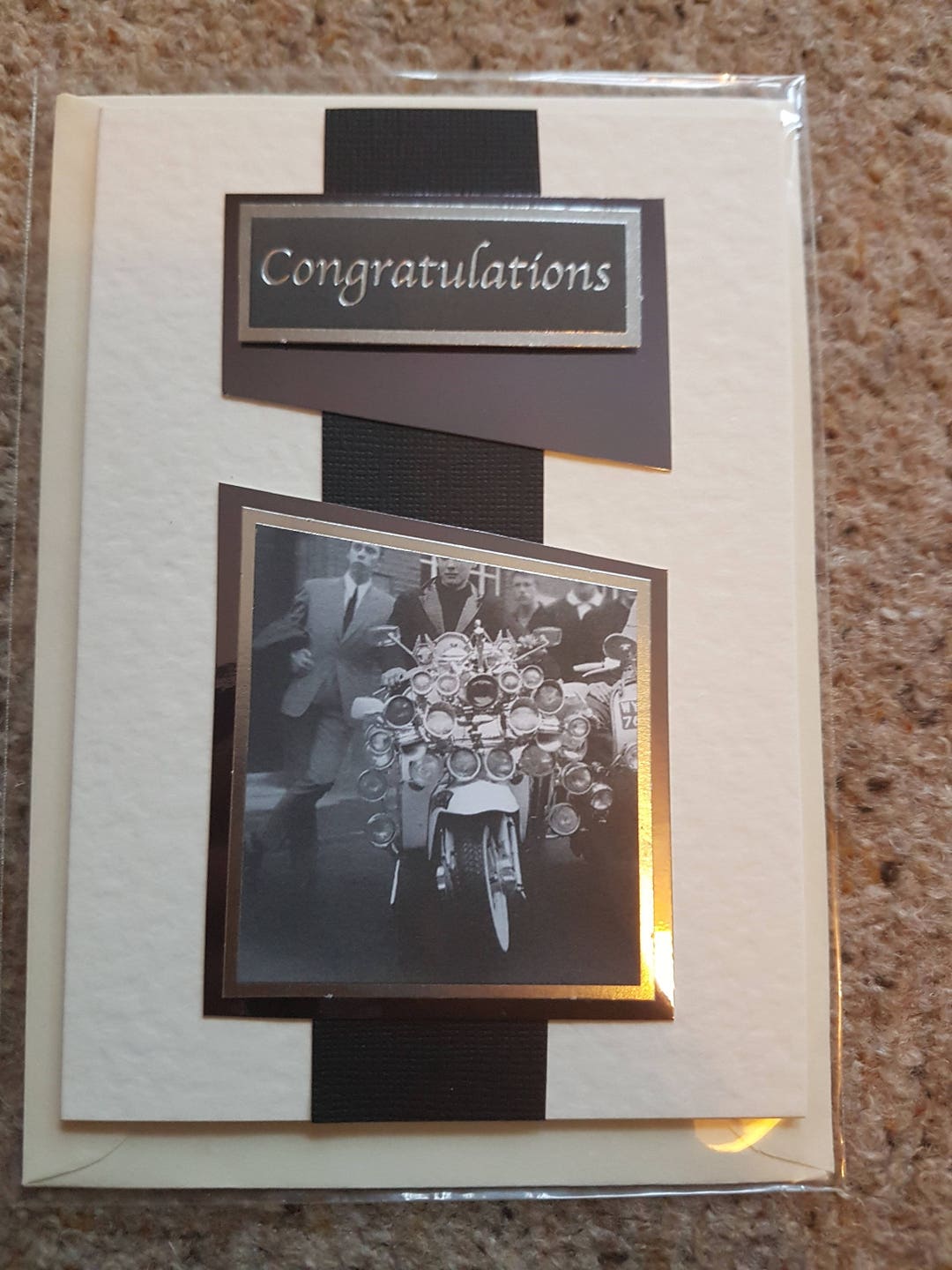 Mens Congratulations Scooter Mod Card - Etsy