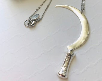 Sickle necklace | Etsy