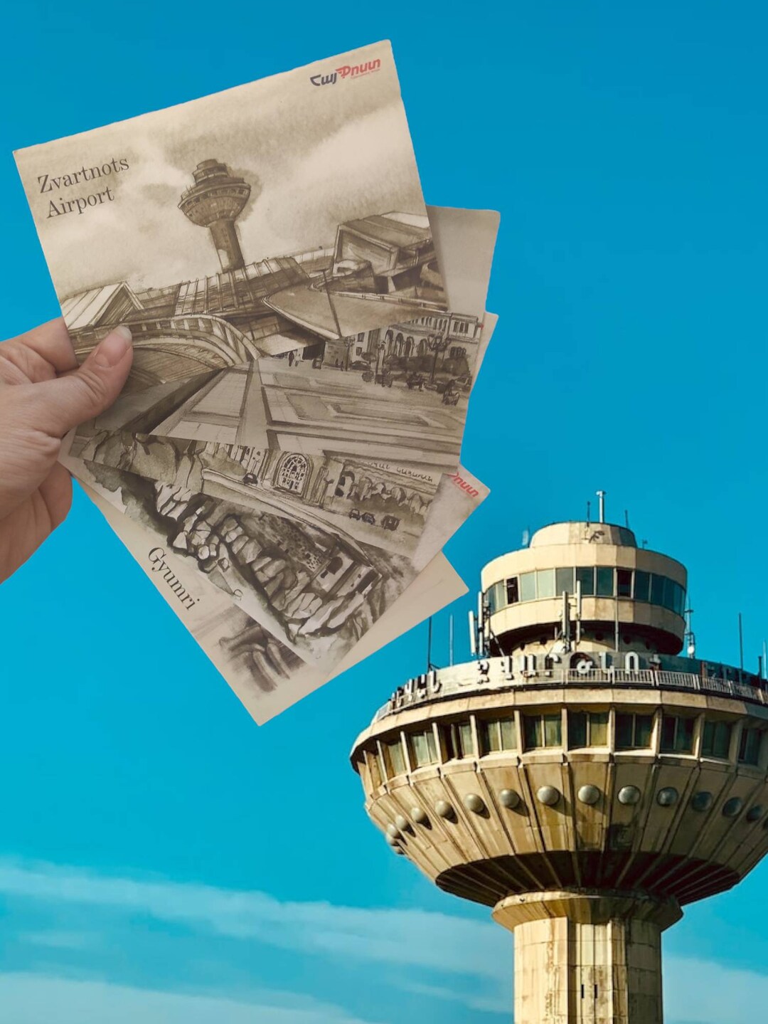 Set of 5 Armenian Haypost Postcards With Vintage Look - Zvartnots ...