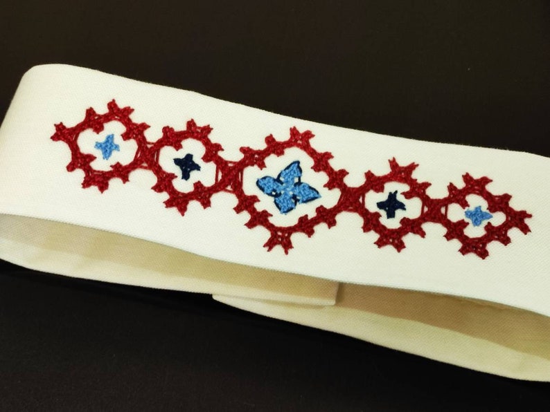 Armenian Traditional Taraz Headband in Marash Embroidery - Etsy